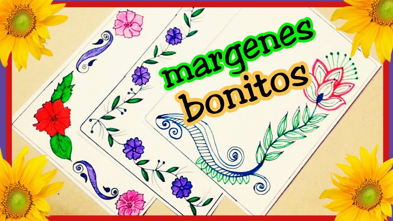 margenes para cuadernos | marcos para cuadernos | margenes bonitos | bordes para cuadernos margenes