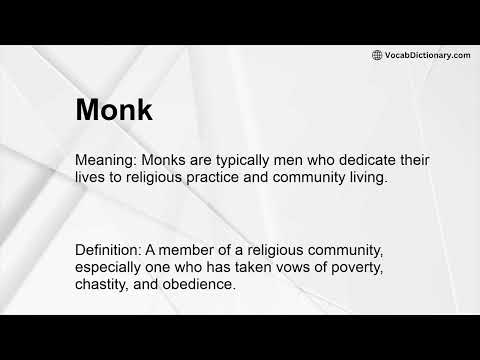 Monk Meaning