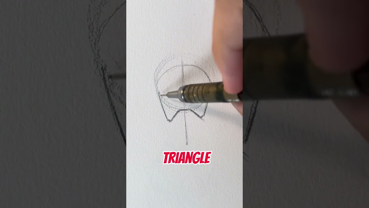 How to draw face from lower angle || Jmarron