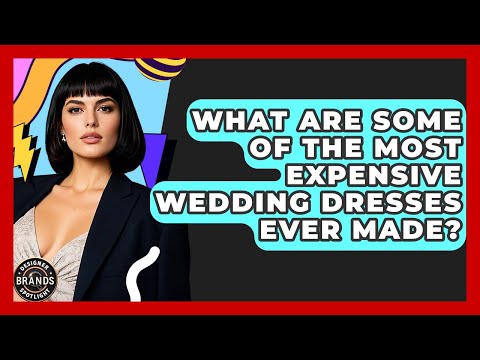 What Are Some Of The Most Expensive Wedding Dresses Ever Made? - Designer Brands Spotlight