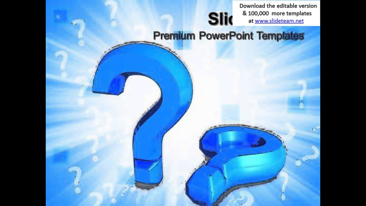 blue question mark symbol powerpoint templates and powerpoint themes 0712