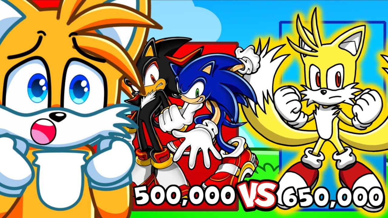 SONIC & SHADOW vs TAILS Power Level Comparison