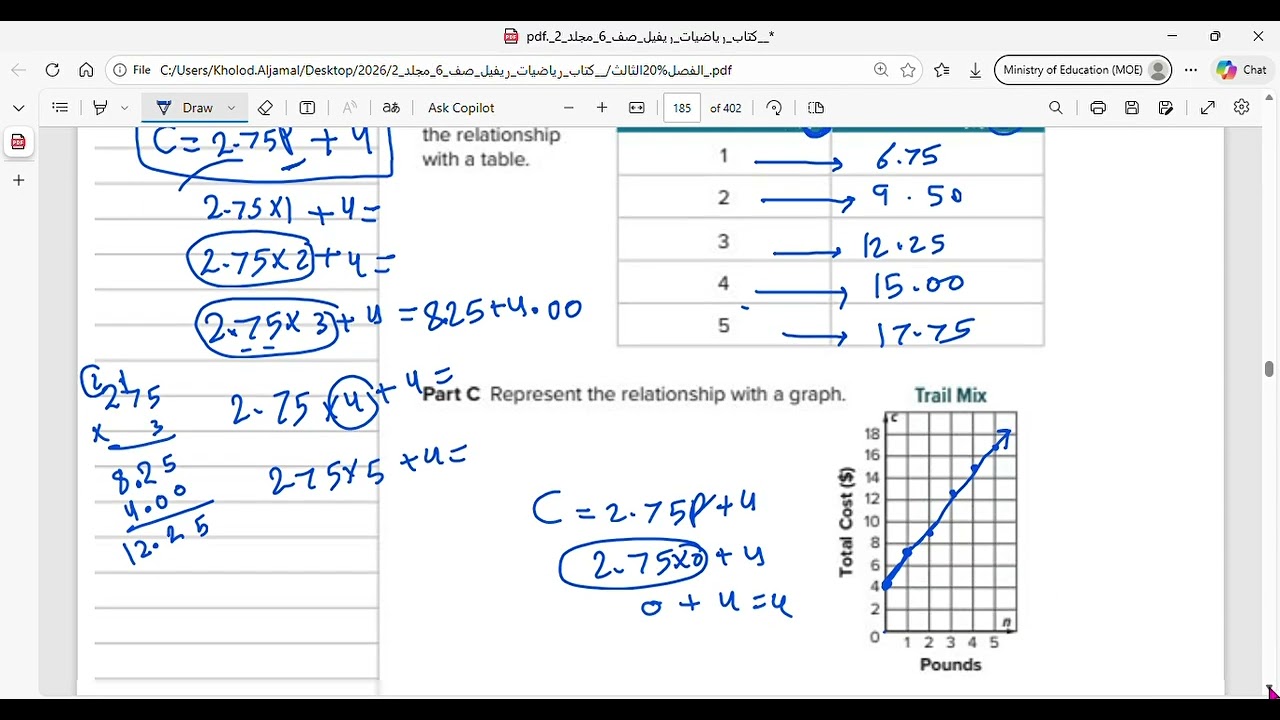 Reveal math grade 6  lesson 7_4 multiple representations