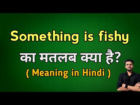 Something is fishy meaning in Hindi