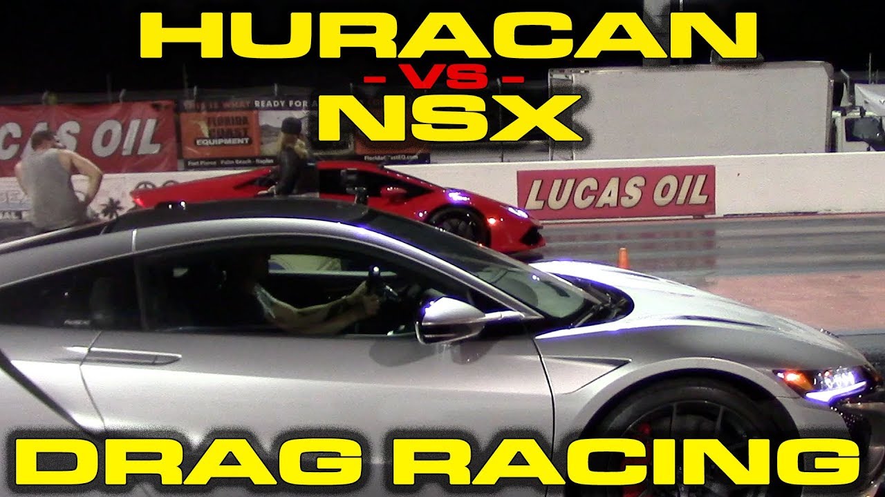 Lamborghini Huracan Drag Races Acura NSX, Victory Is Crushing ...
