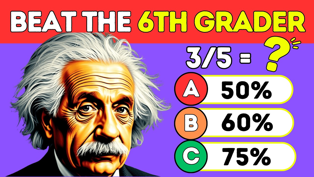 Most Adults FAIL This Grade 6 Math Quiz | Ratios and Percents Challenge