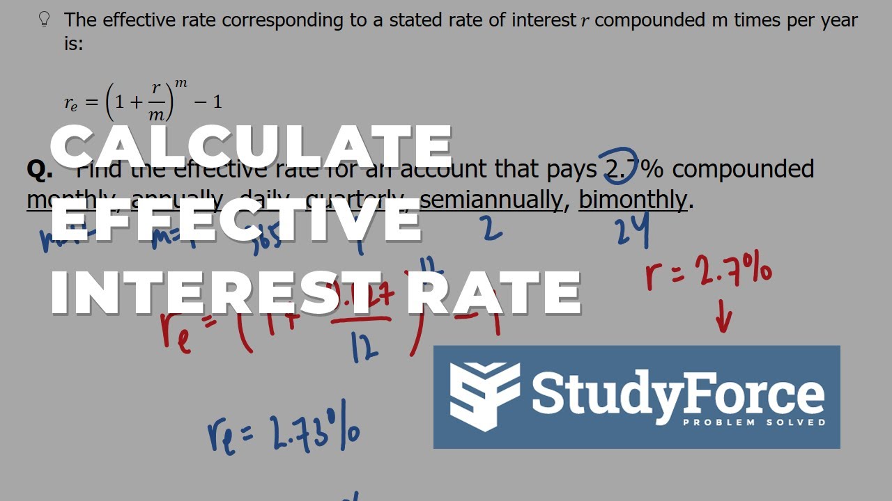 📚 How to calculate the effective interest rate