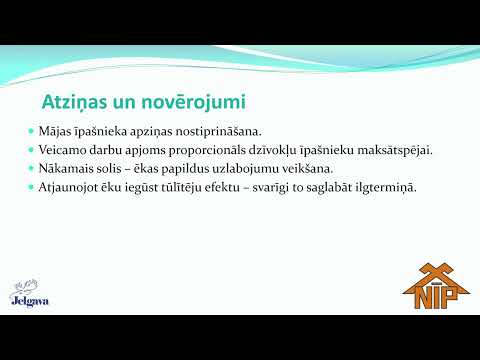 Vebinārs “Ēku uzturēšana pēc atjaunošanas”