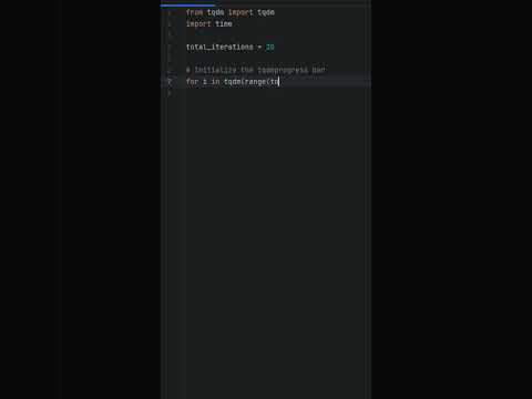How to make a progress bar using tqdm in Python