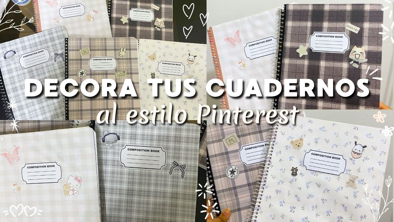 DIY / Tutorial Decora Tus Cuadernos Cute al Estilo Pinterest