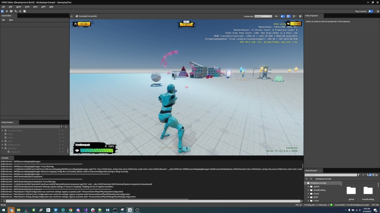 O3DE Multiplayer Game Sample -- Example