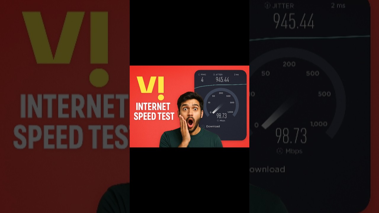 🔥 VI Internet Speed Test Shocks Everyone! | Is VI Better Than Jio & Airtel? 😲📶 #internet #vi