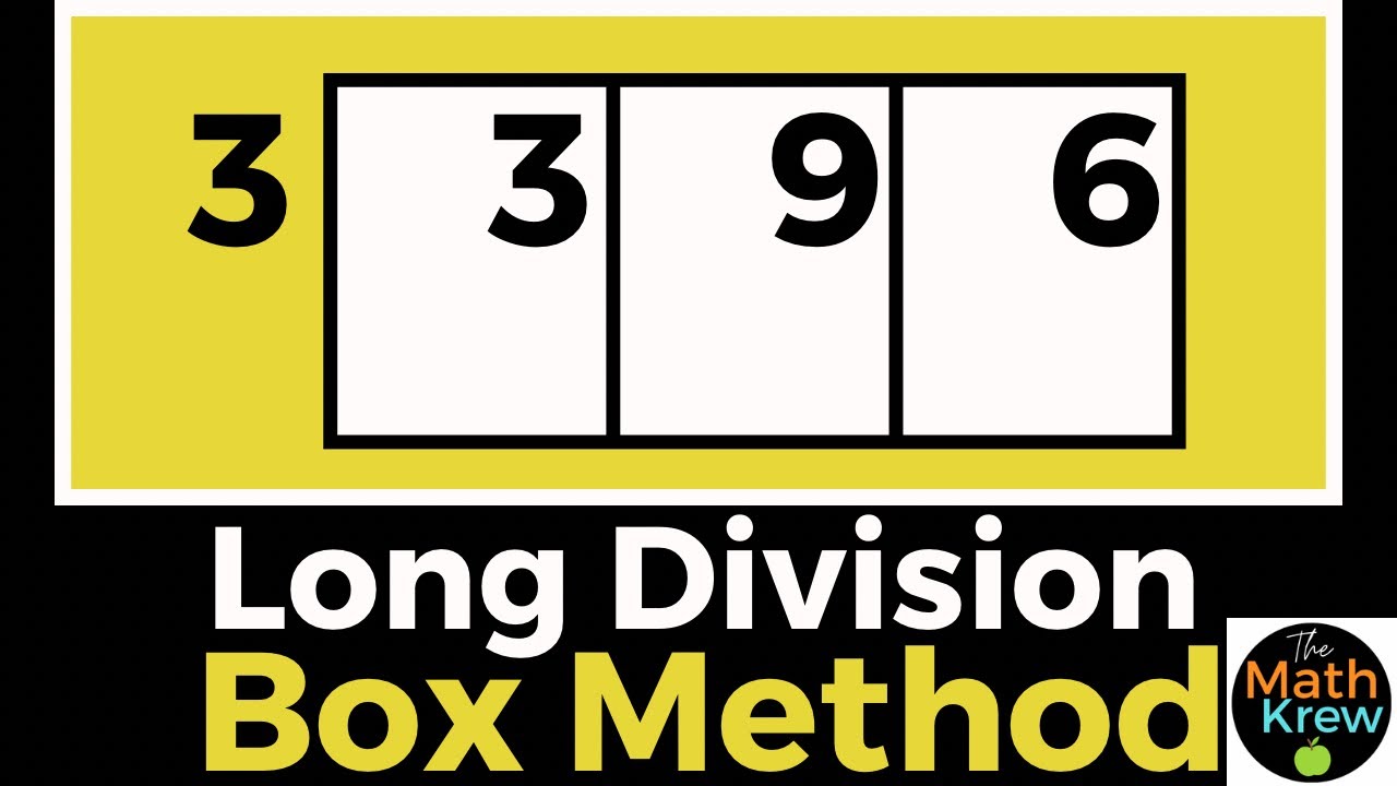 Box Method- Division- 1 Digit Divisor- The Math Krew