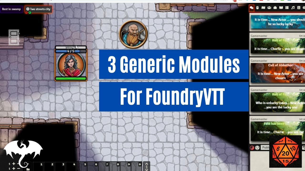 3 Generic Modules For Foundry VTT