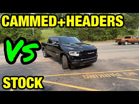 RAM 1500 5.7L HEMI V8: HEADERS+CAMMED Vs STOCK HEADERS & CAMSHAFT!
