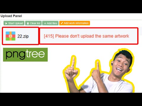CARA MENGATASI FILE UPLOAD ULANG YG DITOLAK | PNG TREE CONTRIBUTOR