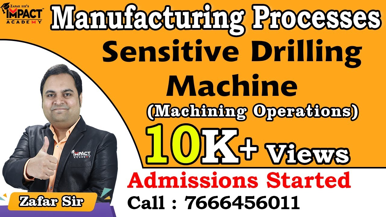 Sensitive Drilling Machine | Machining Operations | Manufacturing Processes #engineering #gateexam
