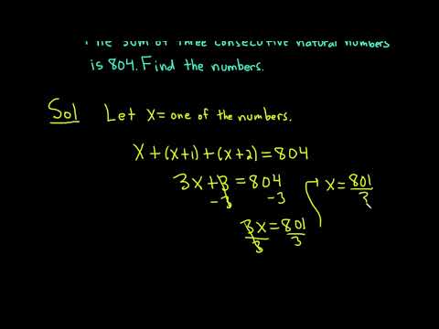 The Sum of Three Consecutive Natural Numbers