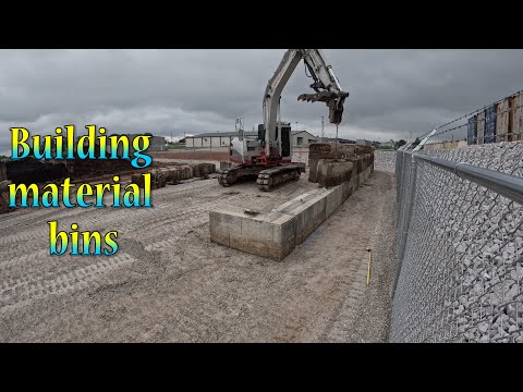 Building Material Bins With The Takeuchi 2150