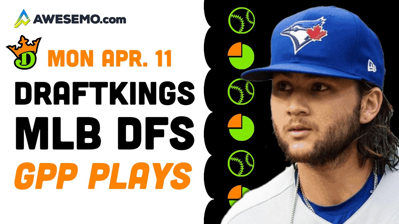 Tournament-Winning DraftKings MLB DFS Picks Today | Monday 4/11/22