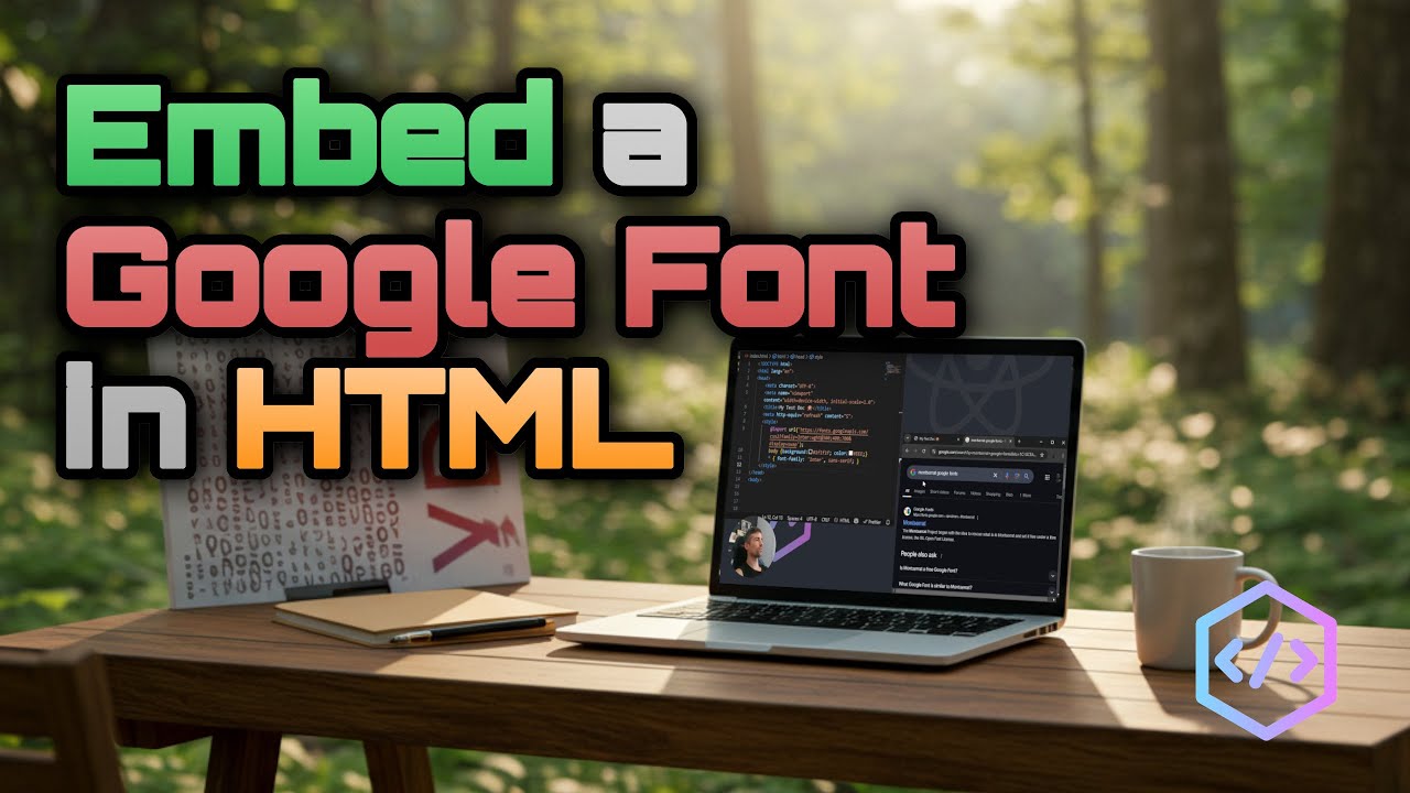 Embed a Google Font in #html and #css Montserrat