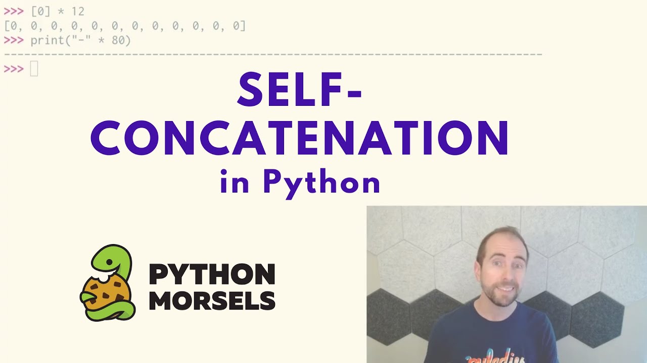 Self concatenation in Python