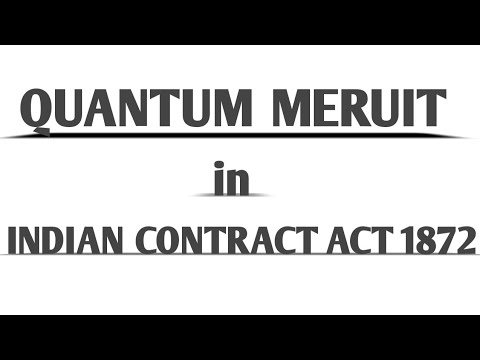 Quantum Meruit