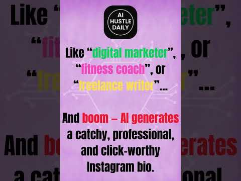 AI Writes Your Product Descriptions #aihustledaily #AIBioGenerator #InstagramTips #SocialMediaTools