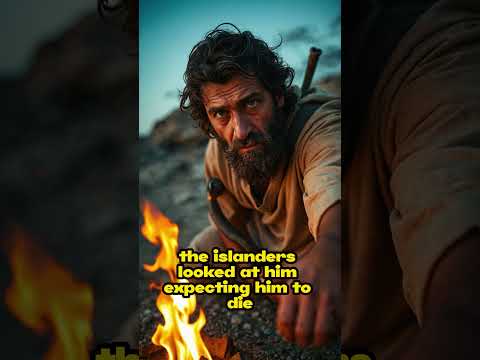The Apostle Paul survives a deadly snake bite #shorts #history #bible #apostlepaul