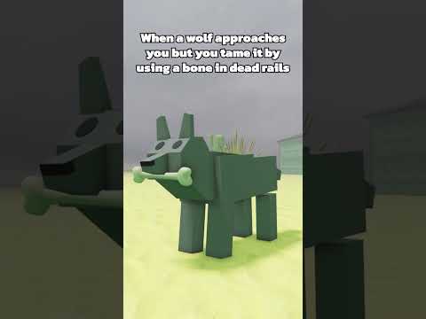 Taming A Wolf In Dead Rails #roblox #shorts #robloxanimation