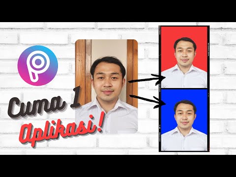 CARA CEPAT MENGGANTI BACKGROUND FOTO DI HP | EDIT BACKGROUND FOTO MERAH BIRU | PICSART