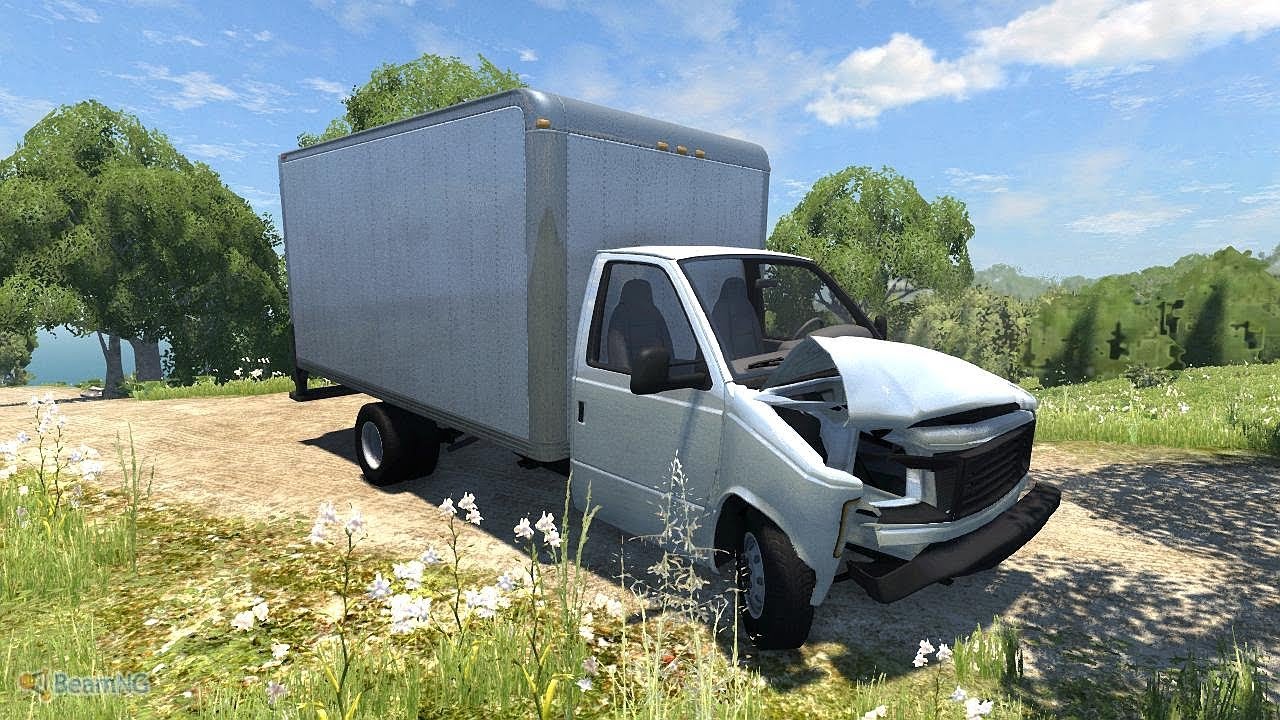 BeamNG DRIVE - Alpha Version Moving Van Test Drive