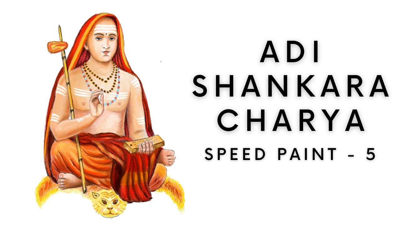 Painting Adi Shankaracharya - Speedpaint 5 | Digital Art