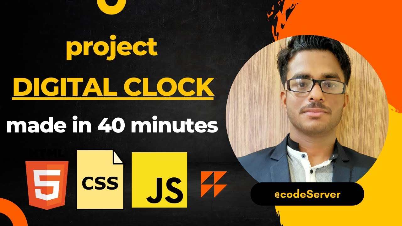 Build a Custom Digital Clock with HTML, CSS, and JavaScript