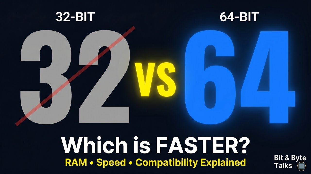 32-bit vs 64-bit Explained: What It Actually Means for Your Computer