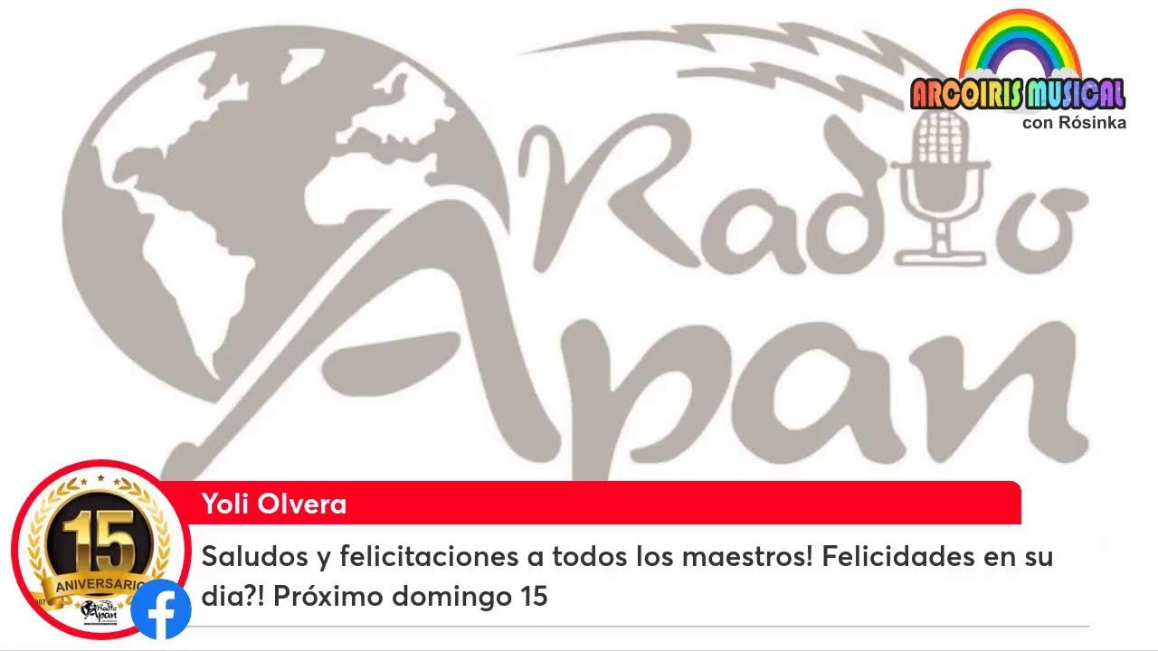 El día del maestro hoy en Arcoiris Musical