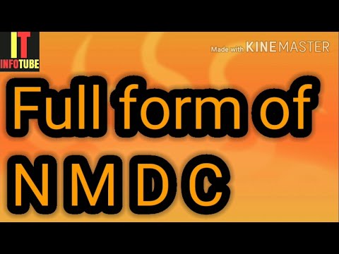 Full form of NMDC | what is NMDC