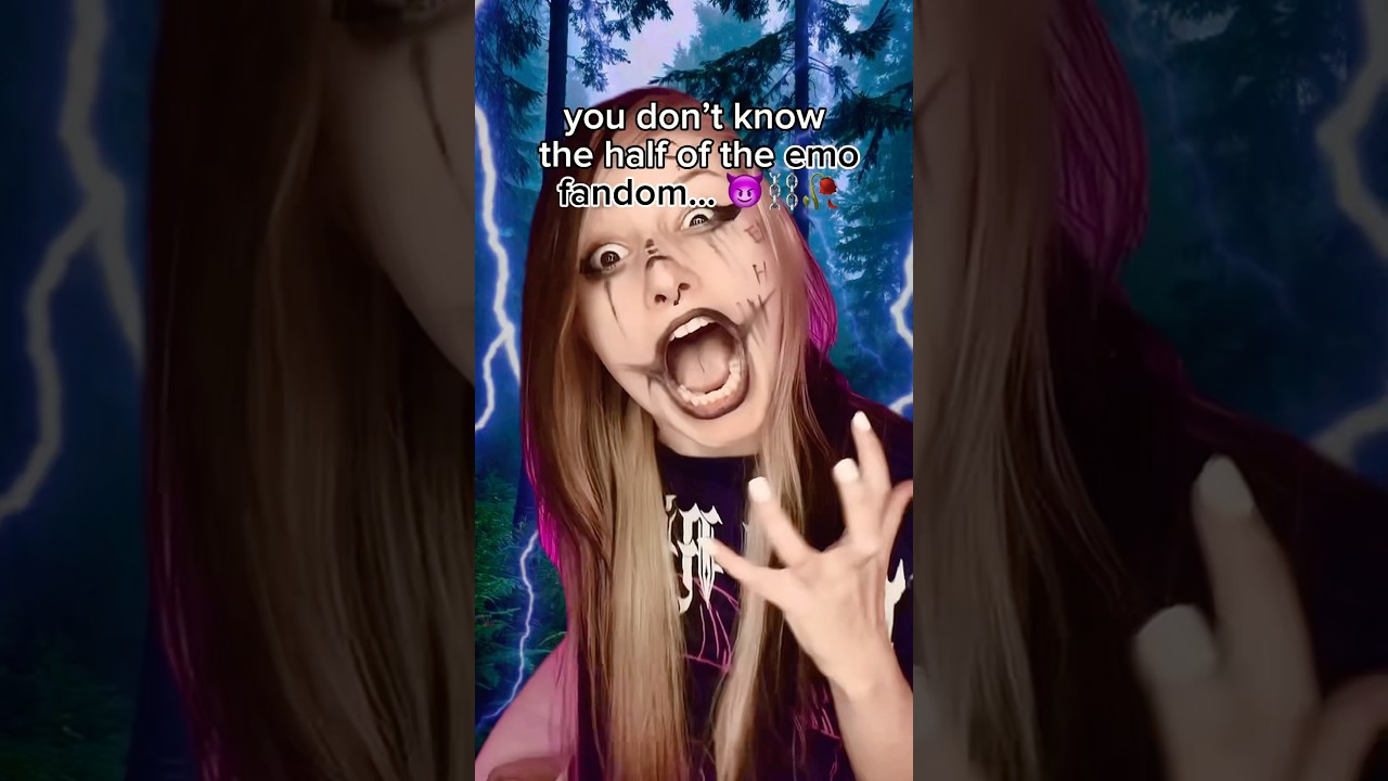 you don’t know the half of the emo fandom… 😈 #cringe #satire