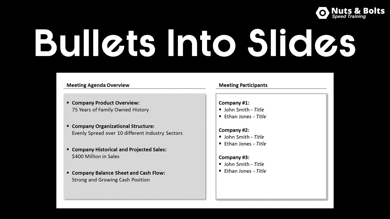 Turn PowerPoint Bullet Points into Slides (Outline View Trick)