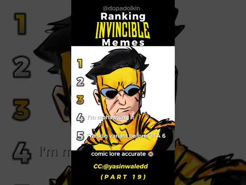 Ranking the Funniest Invincible Memes PART 19
