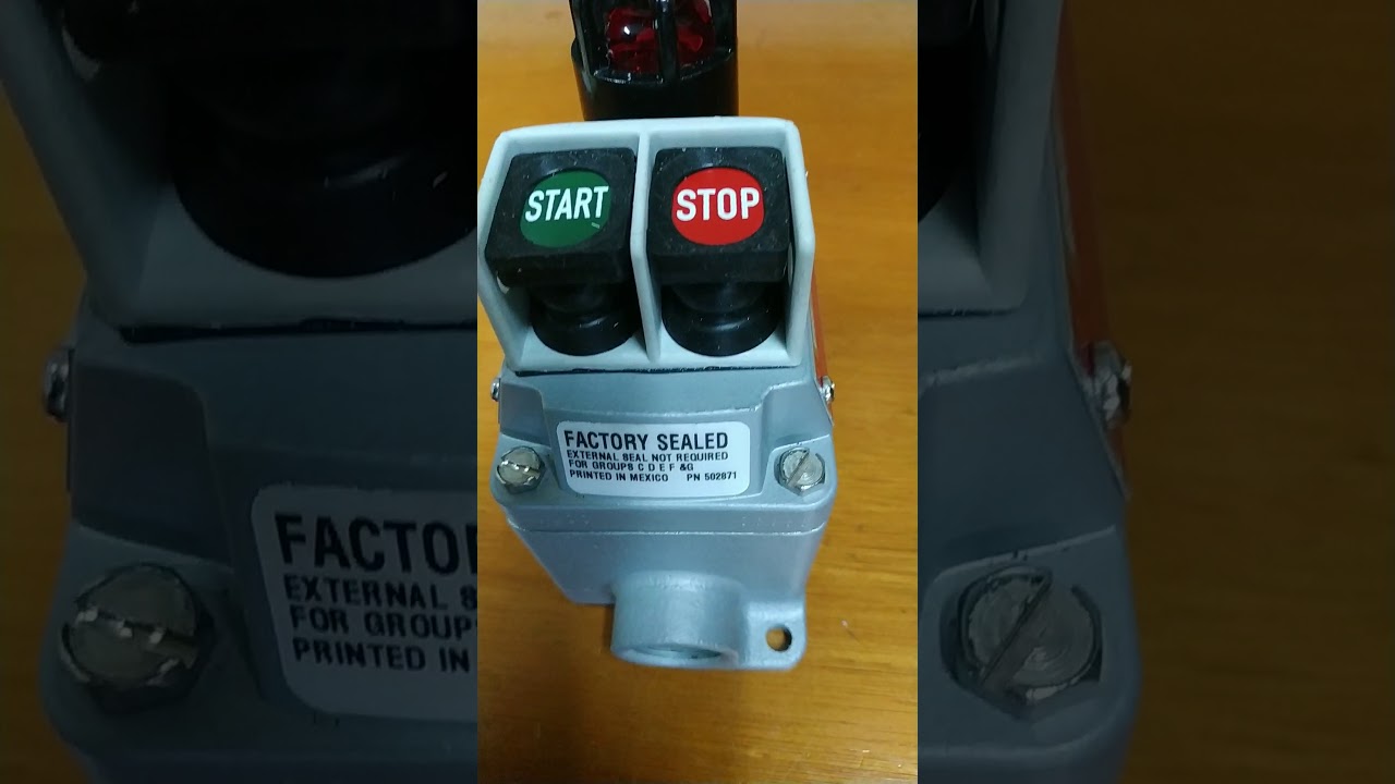 Appleton Push Button Start Stop Explosion Proof LCS Cast Aluminum