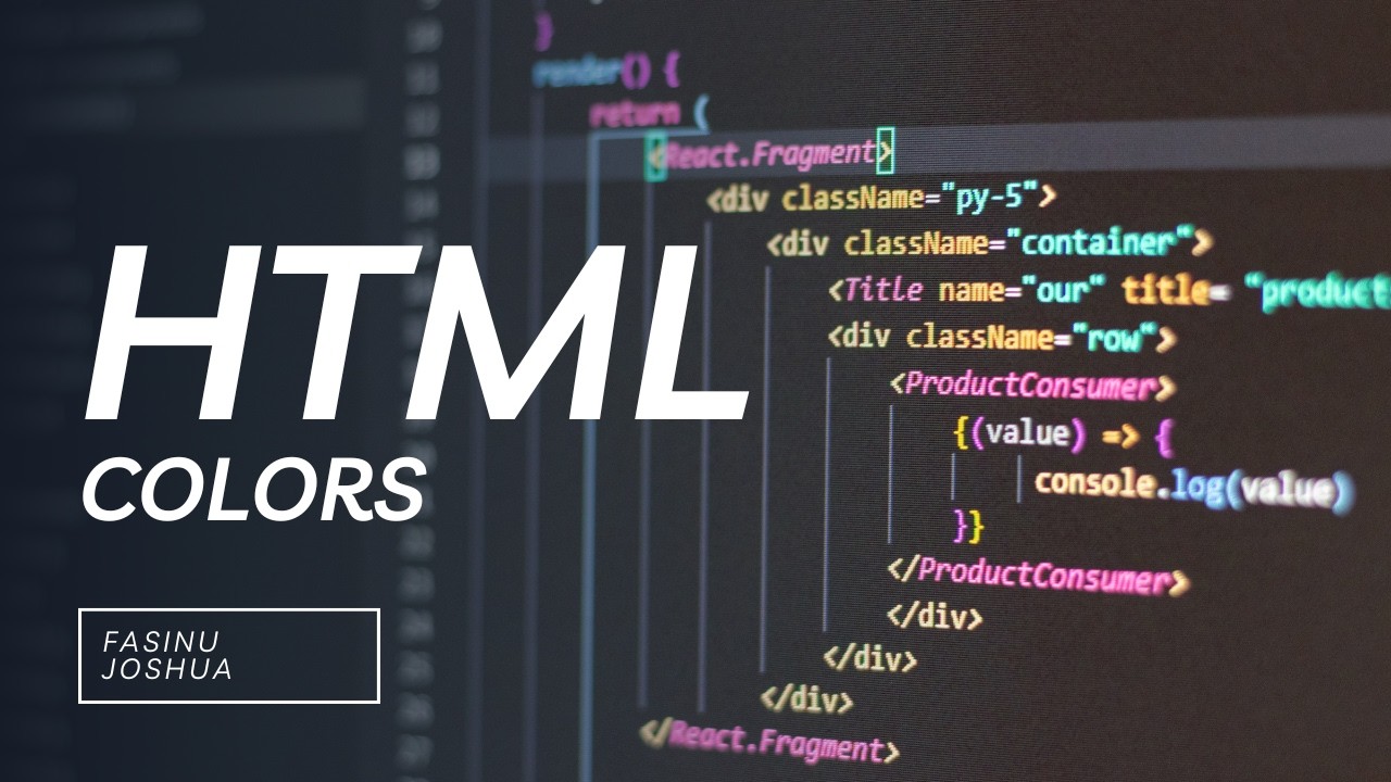 HTML Colors Made Easy 🎨 | Names, HEX, RGB Explained for Beginners
