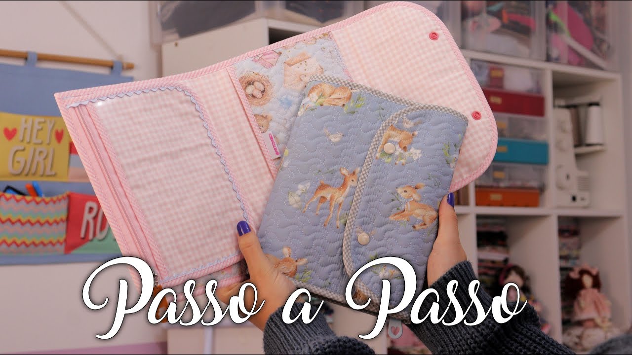 Porta Documentos do Bebê | Passo a Passo