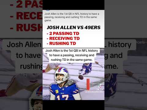 Josh Allen the 1st QB in NFL history. #nfl #nflfootball #joshallen #Buffalobills #nflquarterbacks