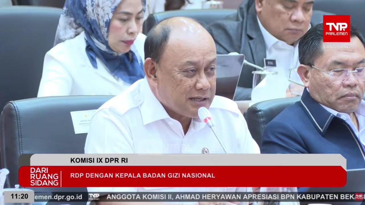 KOMISI IX DPR RI RDP DENGAN KEPALA BADAN GIZI NASIONAL