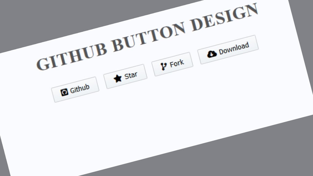 How to create GitHub button