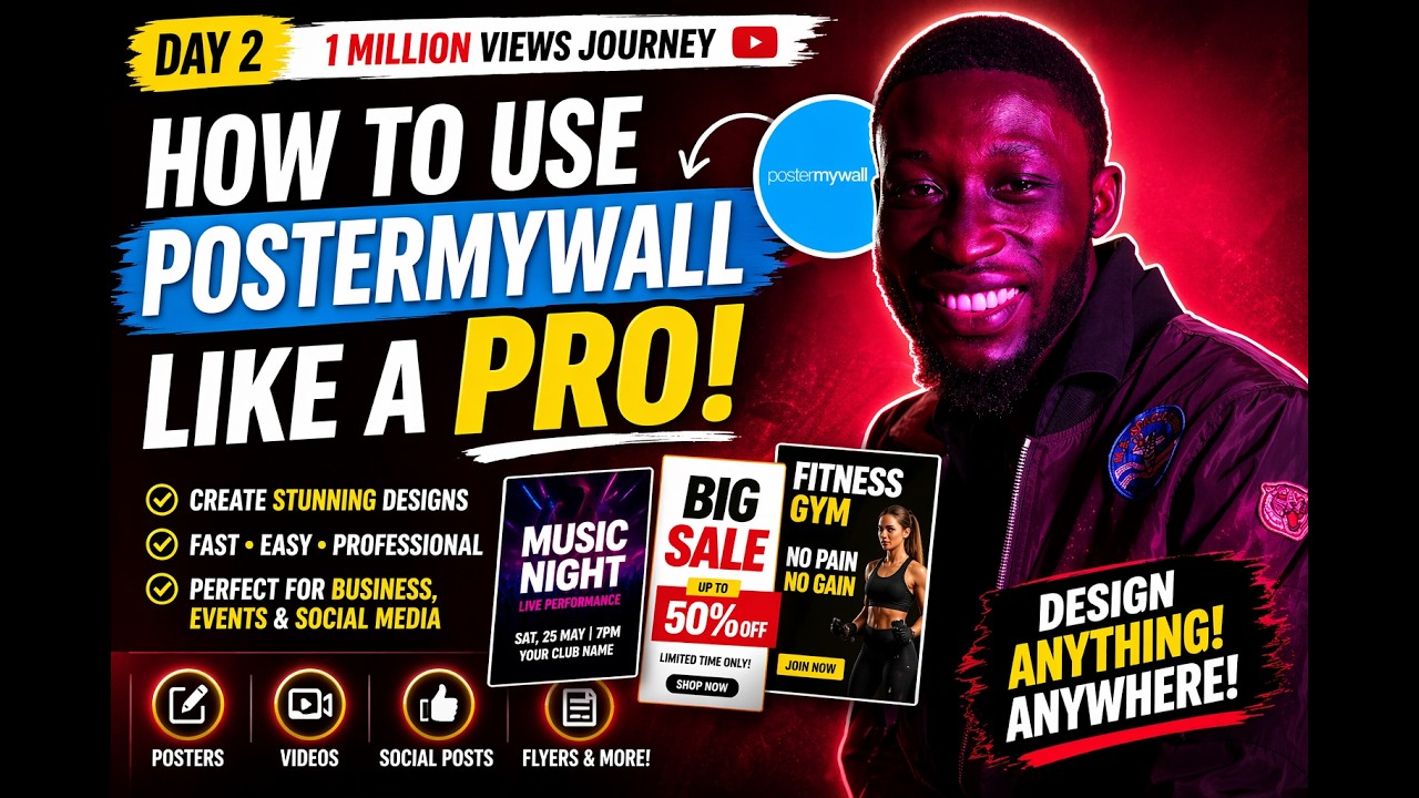 I Made PRO Designs in Minutes Using PosterMyWall