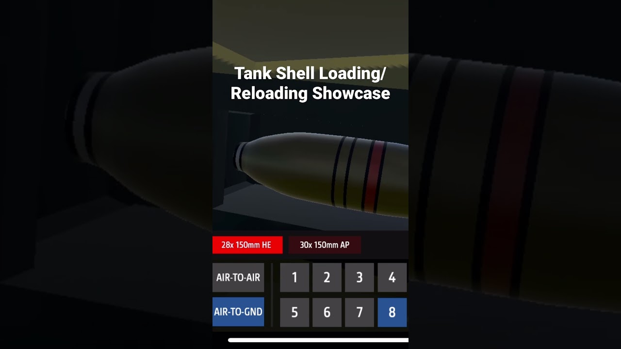 SimplePlanes: Tank Shell Loading/Reloading Showcase