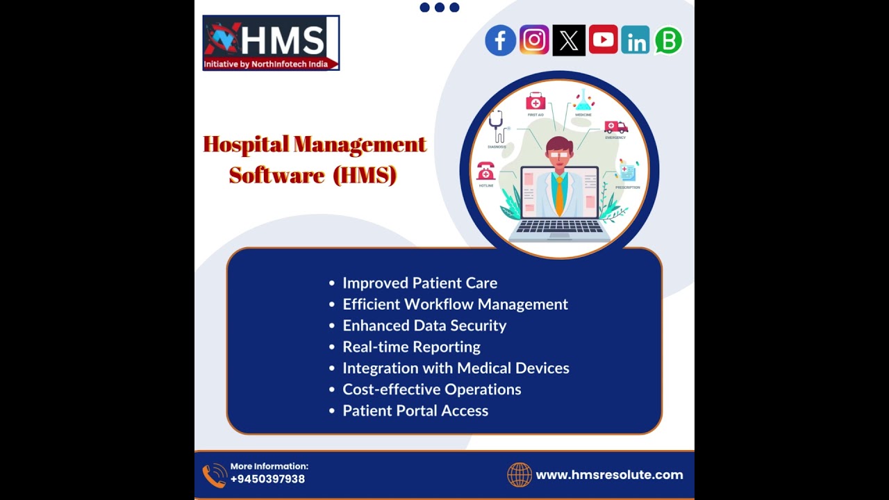 Hospital Management Software (HMS) is a comprehensive digital solution.