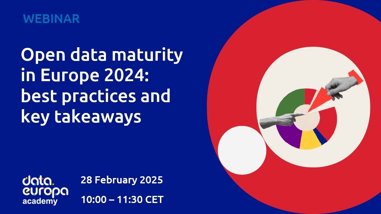 'Open data maturity in Europe 2024: best practices and key takeaways' data.europa academy